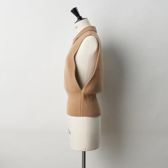 CASHMERE VESTBEIGE - maisoncarree CASHMERE VESTBEIGE - maisoncarree