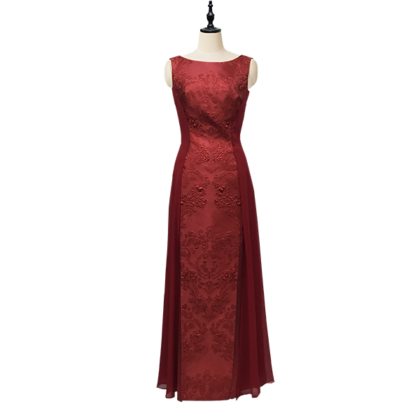 ラメフクレジャガード×シフォンドレス - Sheen/G-Cantabile ラメフクレジャガード×シフォンドレス - Sheen/G-Cantabile