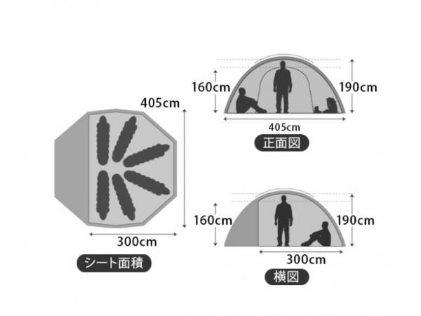 HILLEBERG Atlas専用インナーテント 6人用 - STANDARD point HILLEBERG Atlas専用インナーテント 6人用 - STANDARD point