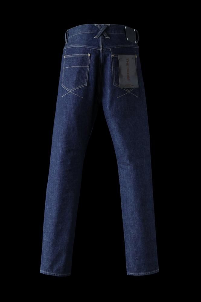 THE DENIM STRETCH SELVEDGE DENIM SEMI-SARROUEL PANTS THE DENIM STRETCH SELVEDGE DENIM SEMI-SARROUEL PANTS
