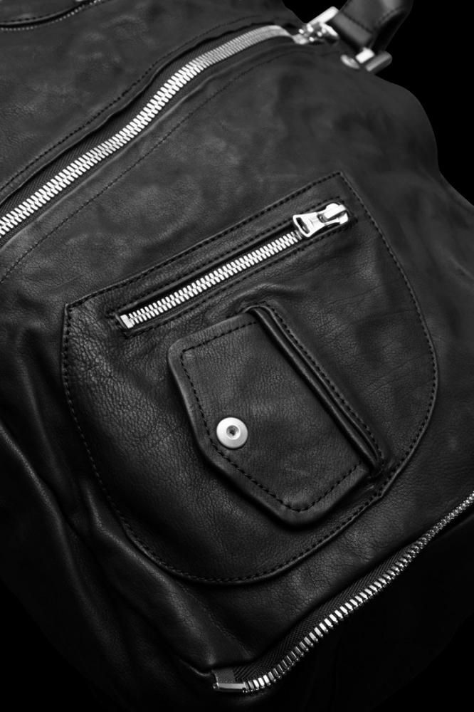 JAPAN CALF GARMENT-WASH RIDERS TOTE-BAG - BACKLASH バック JAPAN CALF GARMENT-WASH RIDERS TOTE-BAG - BACKLASH バック