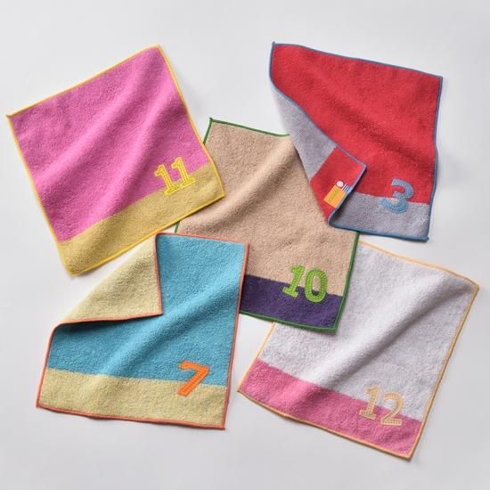 NUMBER-COLOR | キッズハンカチ | 今治タオルメーカー田中産業 NUMBER-COLOR | キッズハンカチ | 今治タオルメーカー田中産業