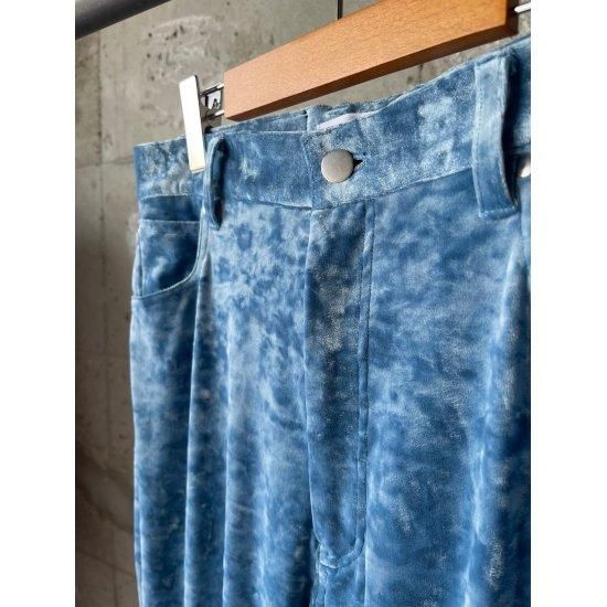 TENDER PERSON 【テンダーパーソン】VELVET FLARE PANTS SKYBLUE TENDER PERSON 【テンダーパーソン】VELVET FLARE PANTS SKYBLUE