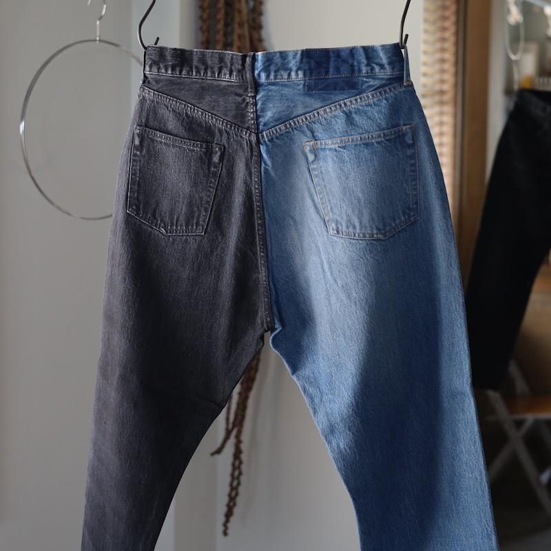 awasa】5ポケット 2トーンテーパードデニム - HUUKU awasa】5ポケット 2トーンテーパードデニム - HUUKU