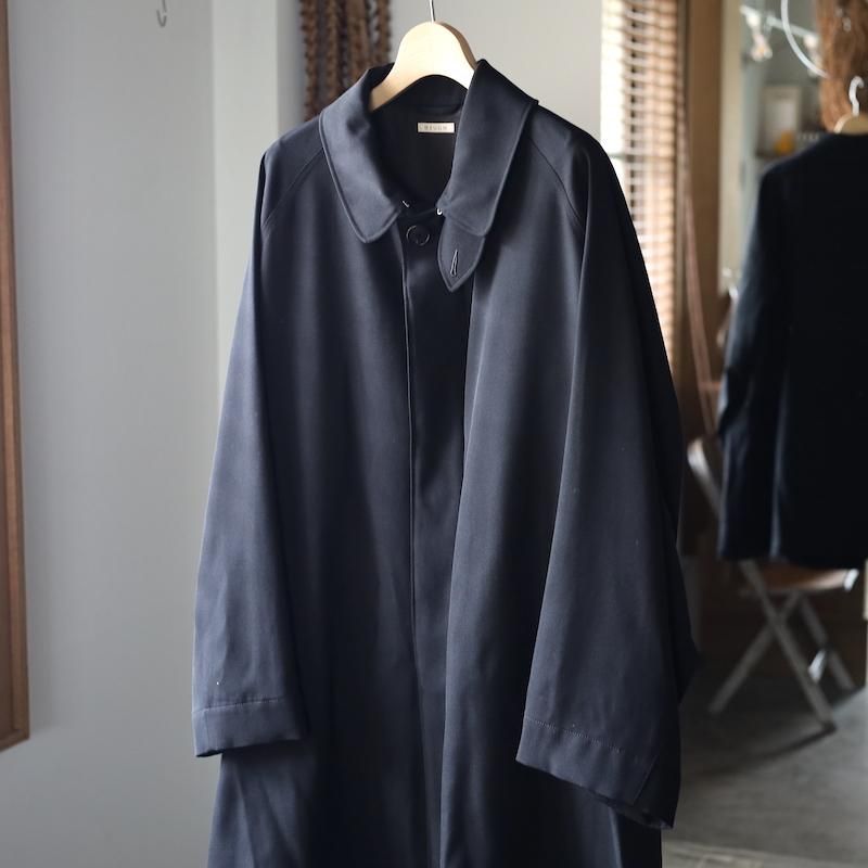 HEUGN】Albert Gabardine Black Coat - HUUKU HEUGN】Albert Gabardine Black Coat - HUUKU