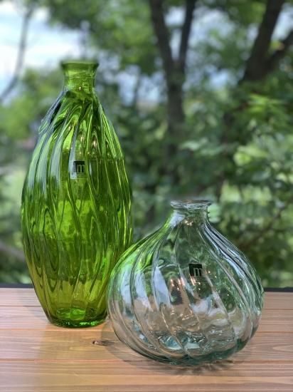 JARRON OLA 31cm ガラス花瓶 グリーン - MILIEU SHOP JARRON OLA 31cm ガラス花瓶 グリーン - MILIEU SHOP