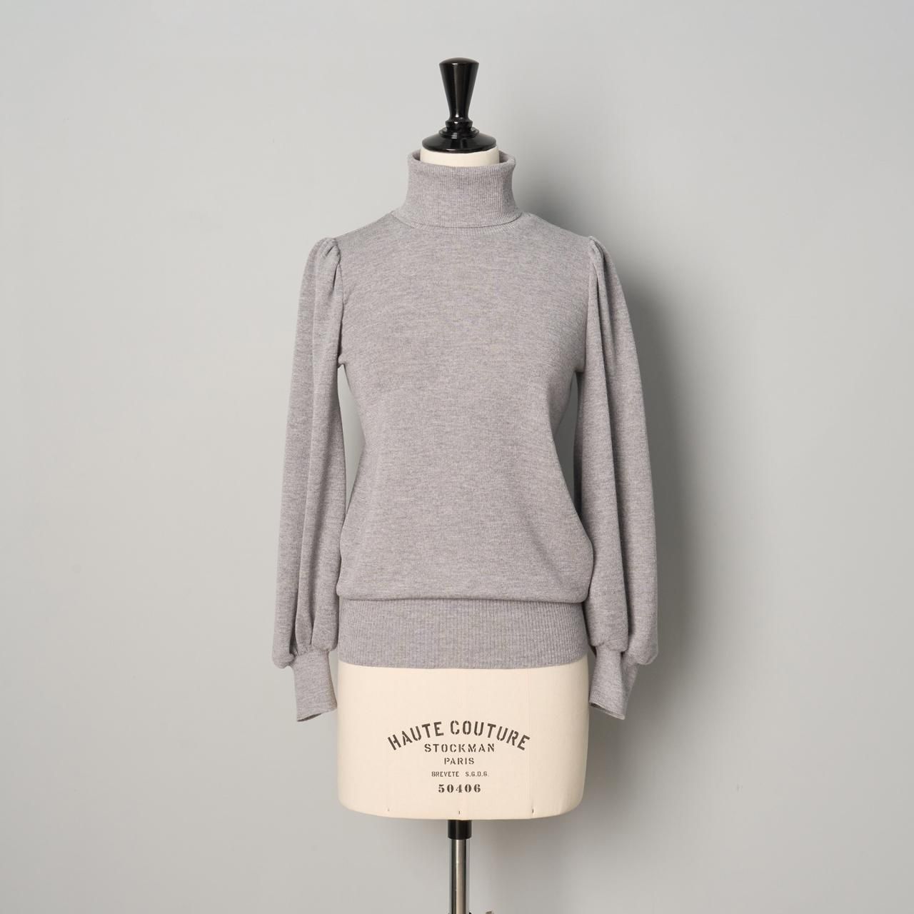 PaleJutevolume sleeves turtleneck 「Lily of the valley PaleJutevolume sleeves turtleneck 「Lily of the valley