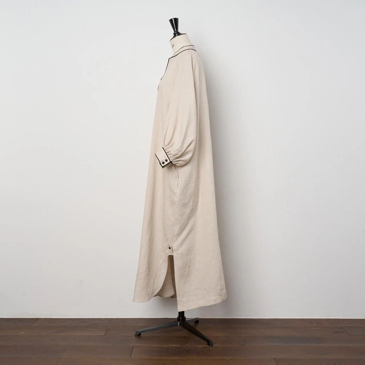 Pale Jute × Chizu Kobayashi刺繍リネンワンピース - Pale Jute Pale Jute × Chizu Kobayashi刺繍リネンワンピース - Pale Jute