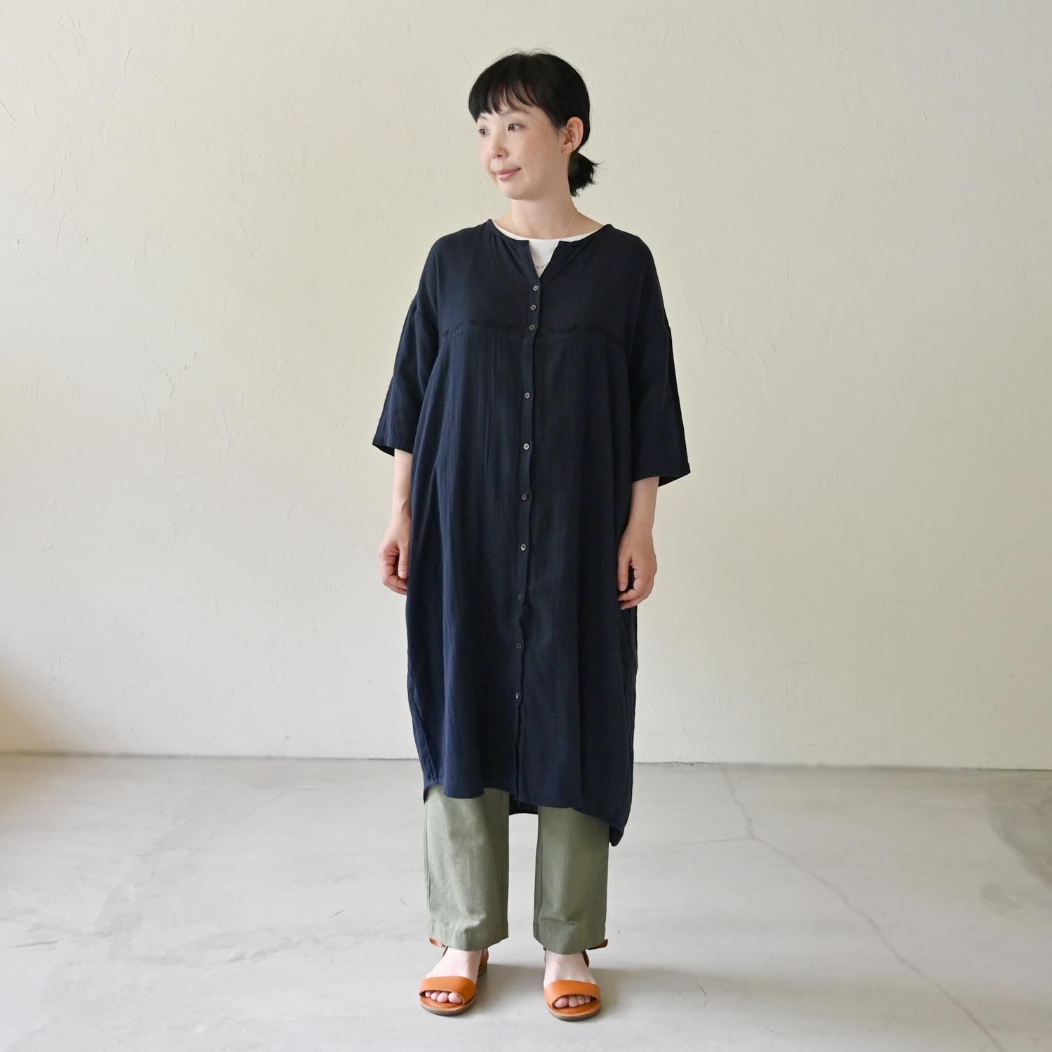 KL ミモザシシュウマエアキワンピース - 【シサム工房 公式 KL ミモザシシュウマエアキワンピース - 【シサム工房 公式