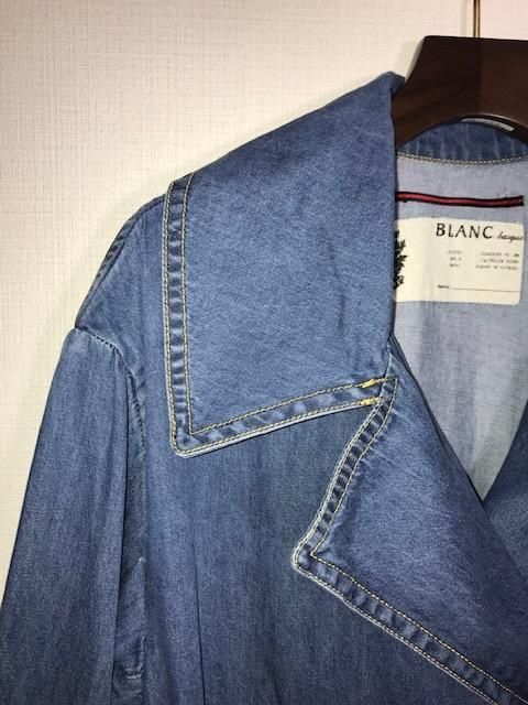 BLANC basque 8ozデニムロングコート - m-market BLANC basque 8ozデニムロングコート - m-market