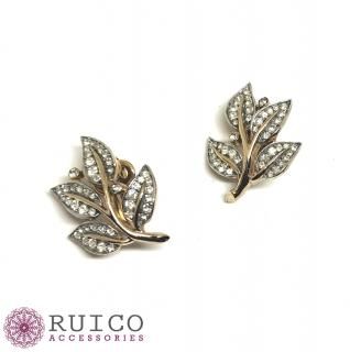 リーフ 葉 モチーフのヴィンテージアクセサリー - ミリアム リーフ 葉 モチーフのヴィンテージアクセサリー - ミリアム