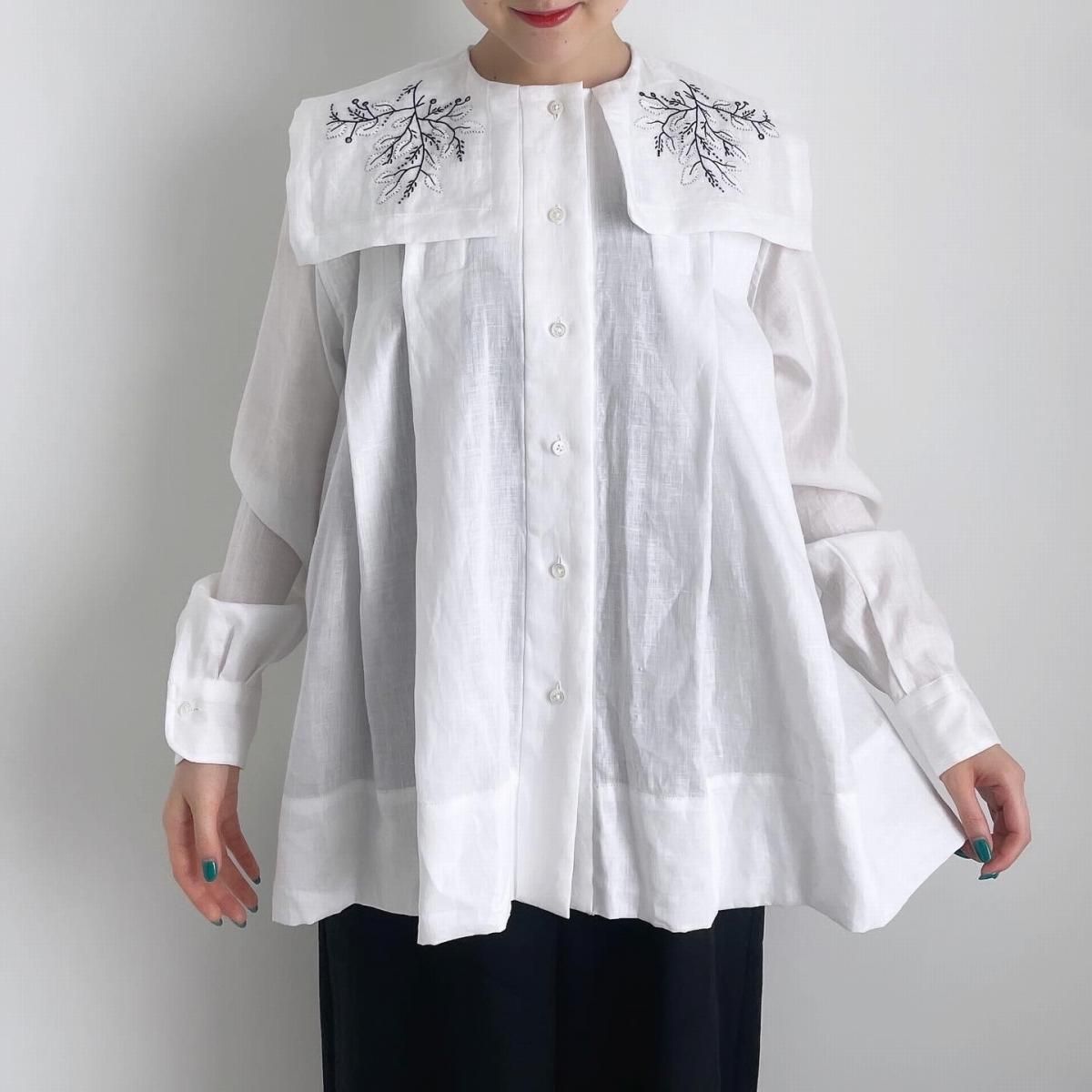 TOWAVASE applique blouse/28-0023A*SL#IT - ARTHUR FASHION WORLD TOWAVASE applique blouse/28-0023A*SL#IT - ARTHUR FASHION WORLD