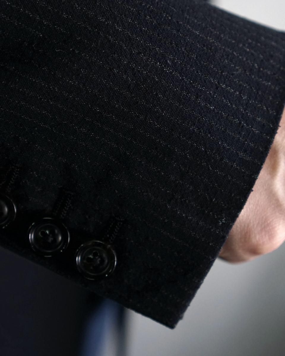 25SS ULTERIOR SILK WOOL STRIPED OX DB JKT / ULJK23-KA188-B 25SS ULTERIOR SILK WOOL STRIPED OX DB JKT / ULJK23-KA188-B