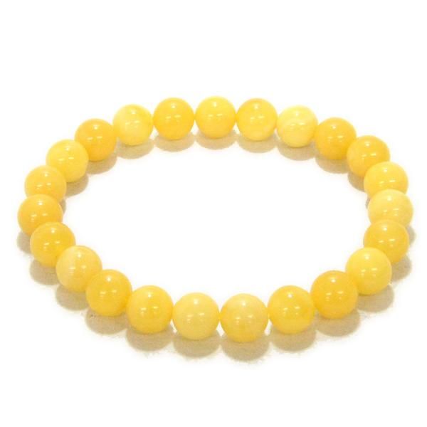 ハニーアンバー 8mm 【1点もの ブレスレット】 天然石 ハニーアンバー 8mm 【1点もの ブレスレット】 天然石