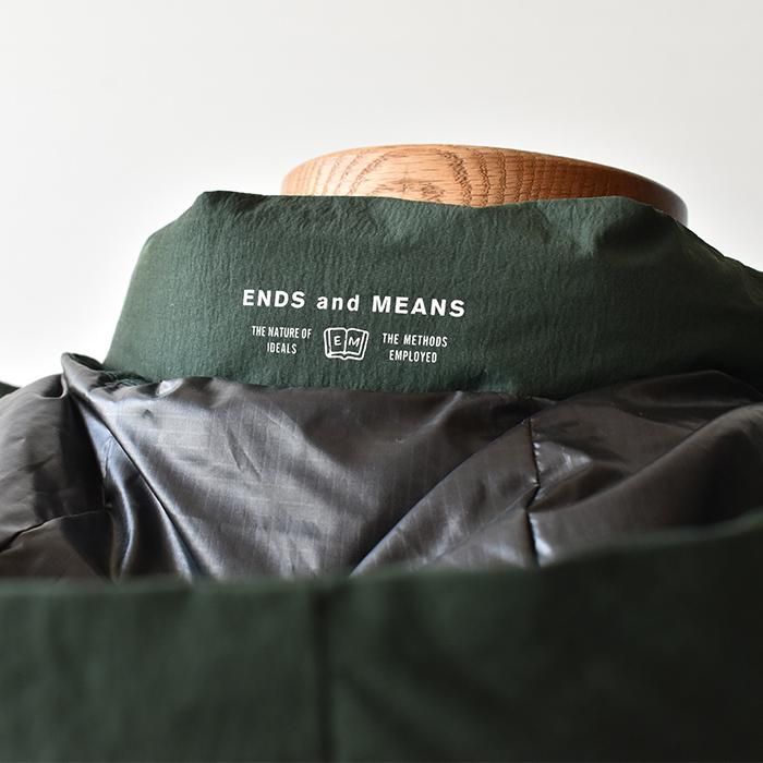 ENDS and MEANS】2022AW DOWN JACKET - Deep Green - ENDS and MEANS】2022AW DOWN JACKET - Deep Green -