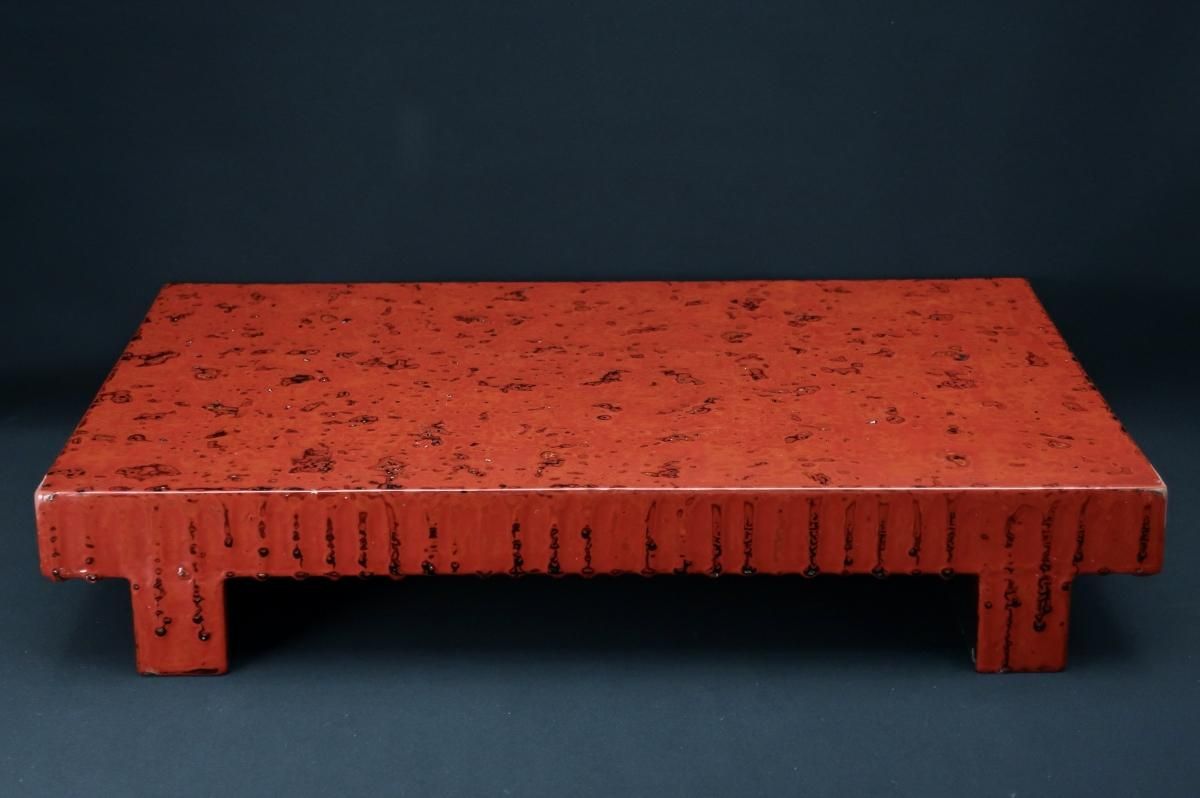 会津乾漆塗花台 / Aizu Red-Lacquered Flower Stand - OKURA 会津乾漆塗花台 / Aizu Red-Lacquered Flower Stand - OKURA