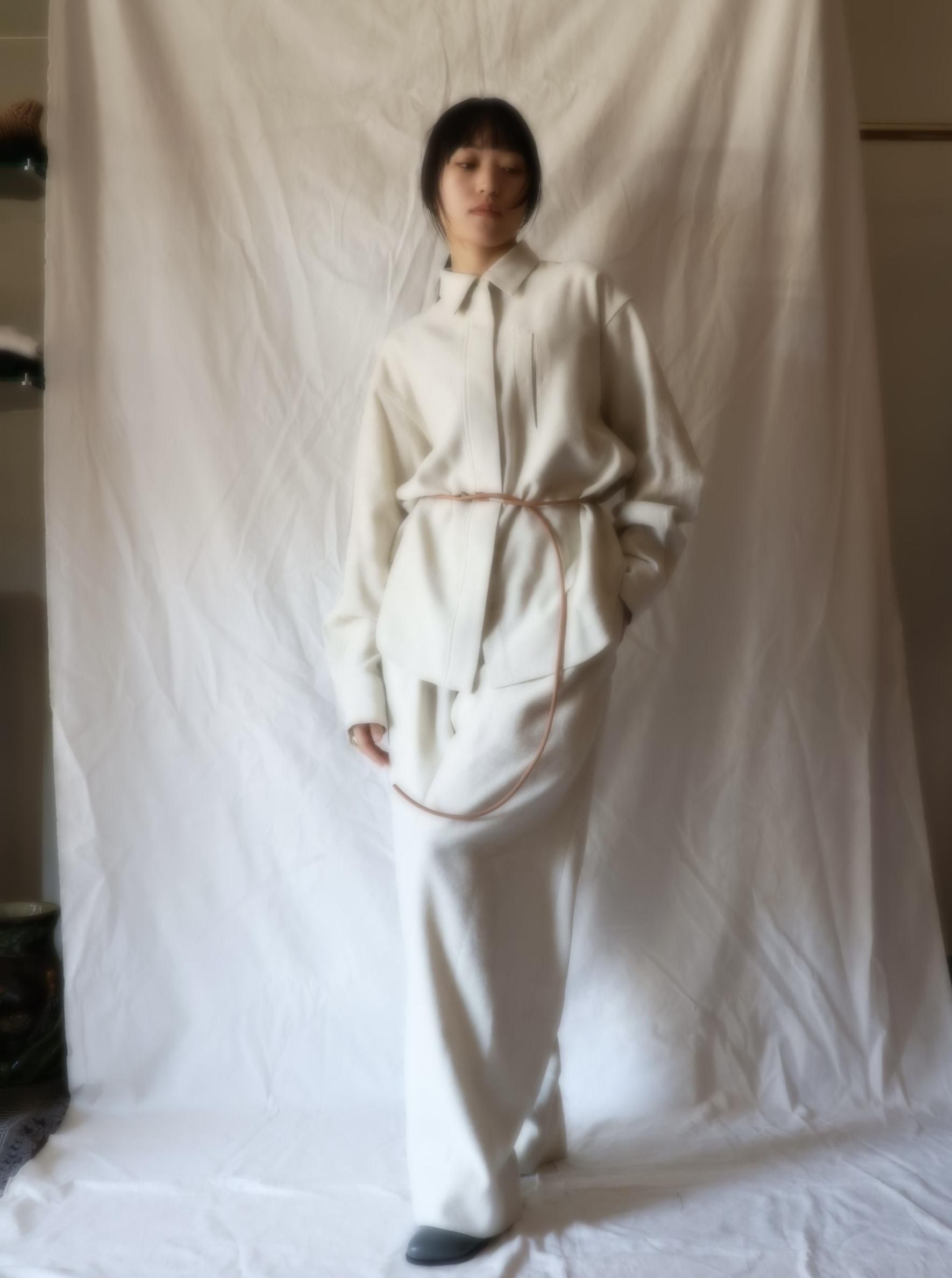 pelleq :W DOUBLE TUCK TROUSERS - FOG - ORANN 通販サイト pelleq :W DOUBLE TUCK TROUSERS - FOG - ORANN 通販サイト