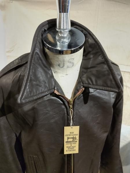 70's R. Sherman Rib Leather Jacket - neon-leather 70's R. Sherman Rib Leather Jacket - neon-leather