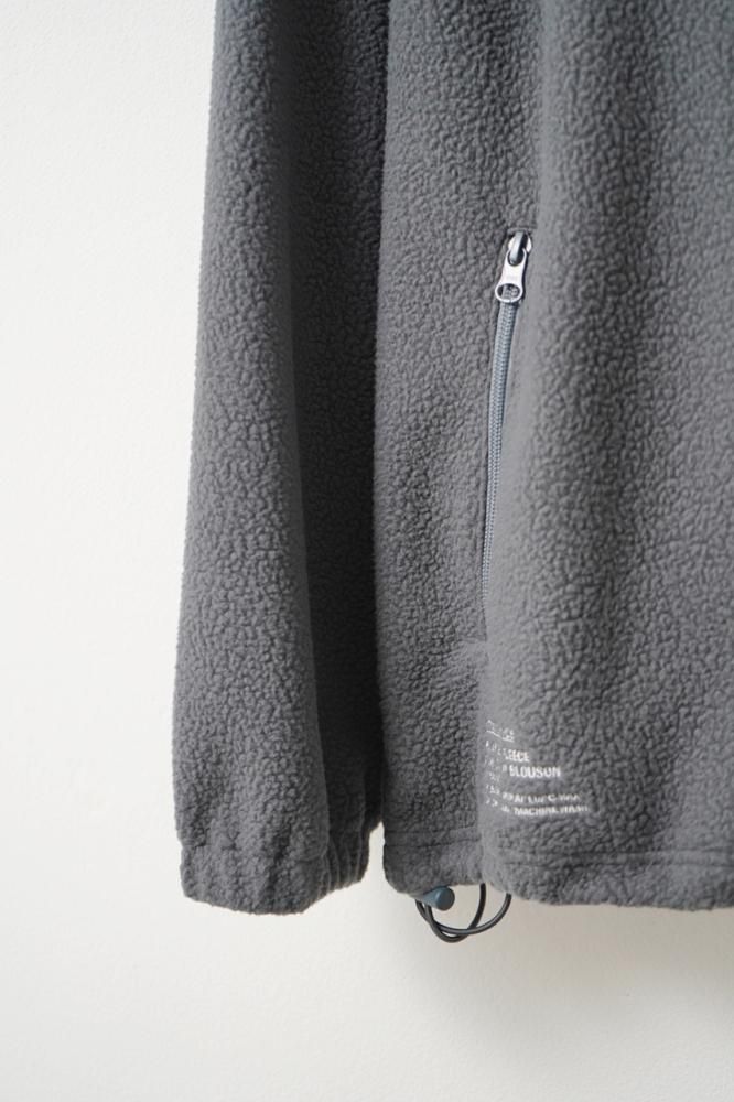 POLARTEC FLEECE STAND COLLAR BLOUSON(GRAY) - H-L POLARTEC FLEECE STAND COLLAR BLOUSON(GRAY) - H-L