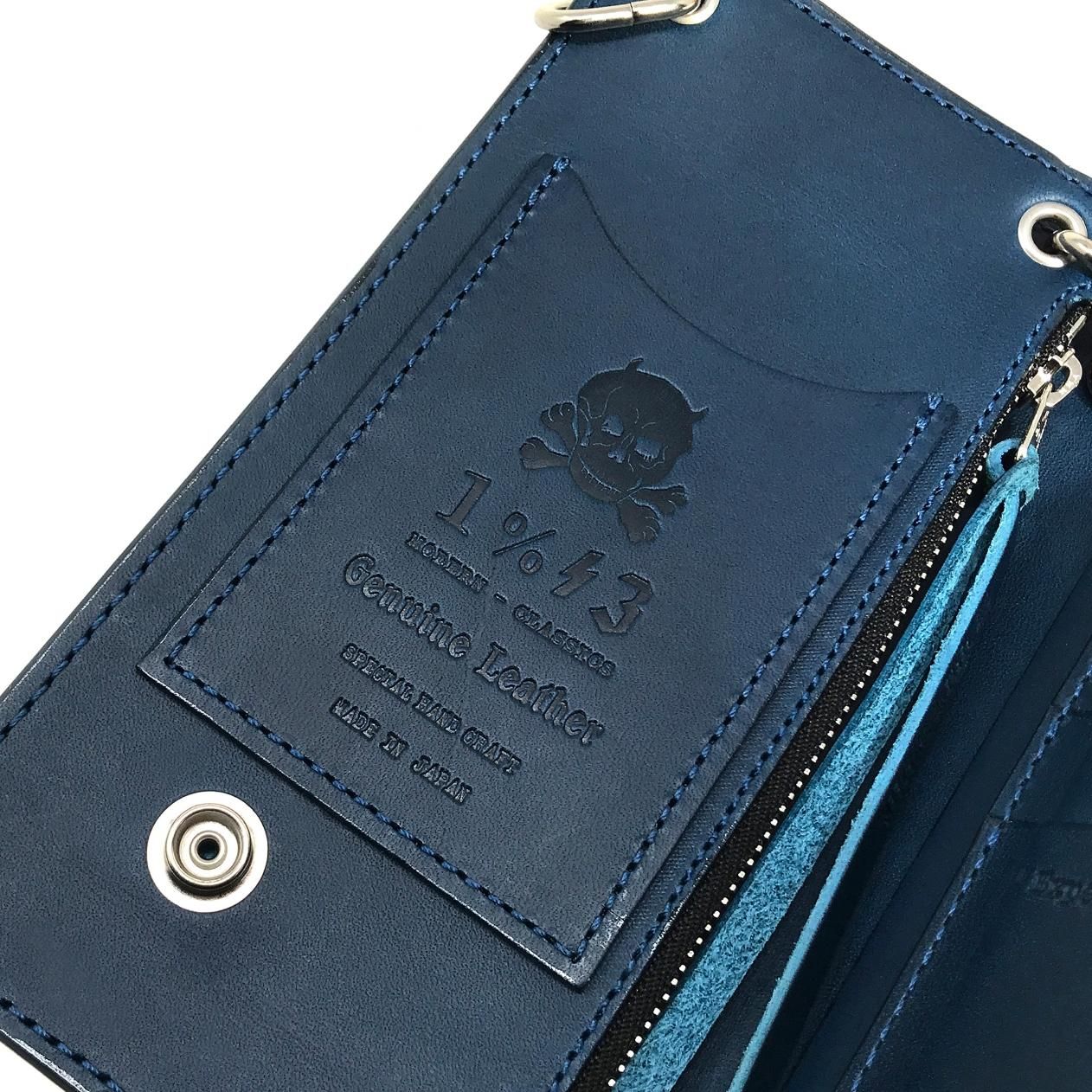 1%13 LONG WALLET(BLUE) - GREED CYBER SHOP 1%13 LONG WALLET(BLUE) - GREED CYBER SHOP