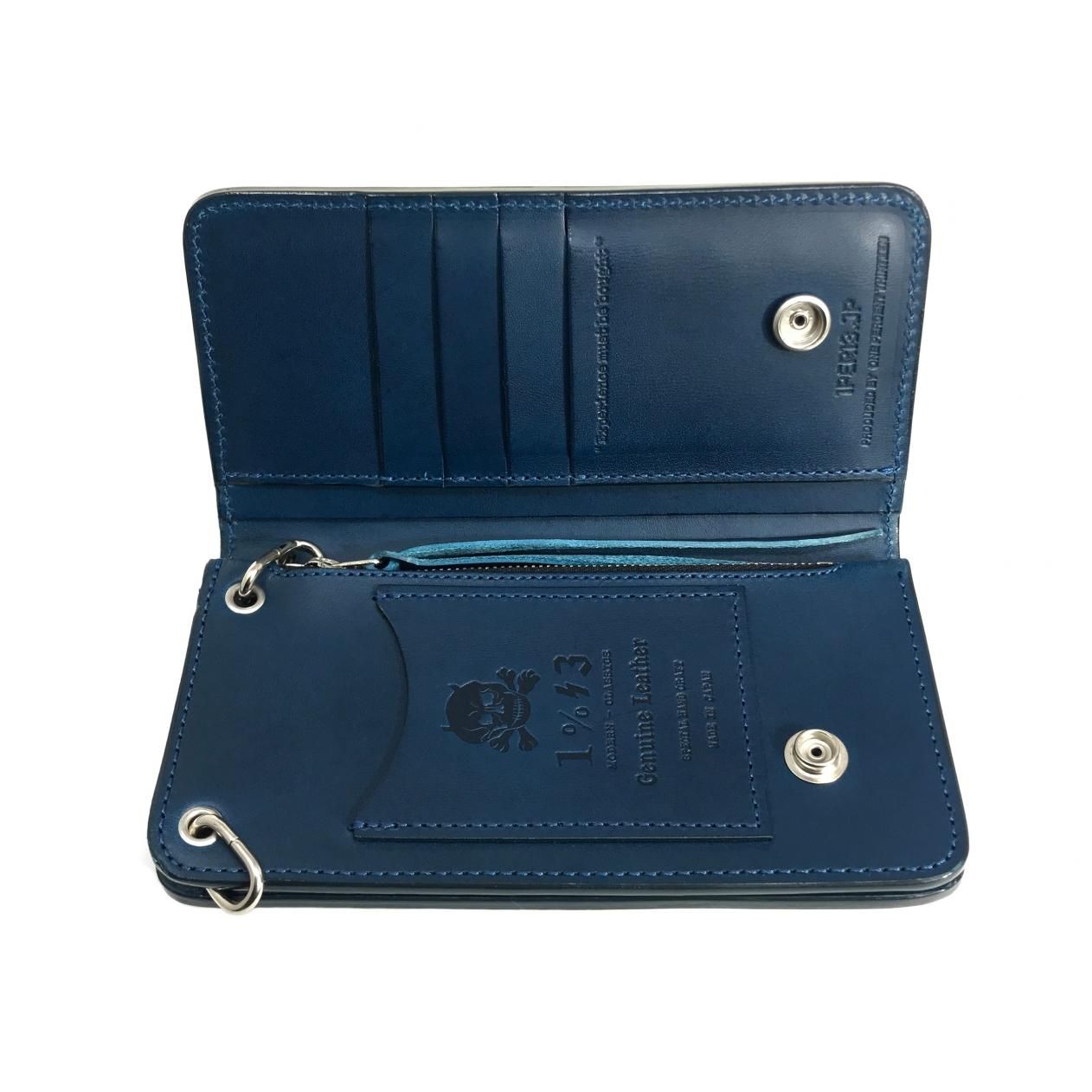 1%13 LONG WALLET(BLUE) - GREED CYBER SHOP 1%13 LONG WALLET(BLUE) - GREED CYBER SHOP