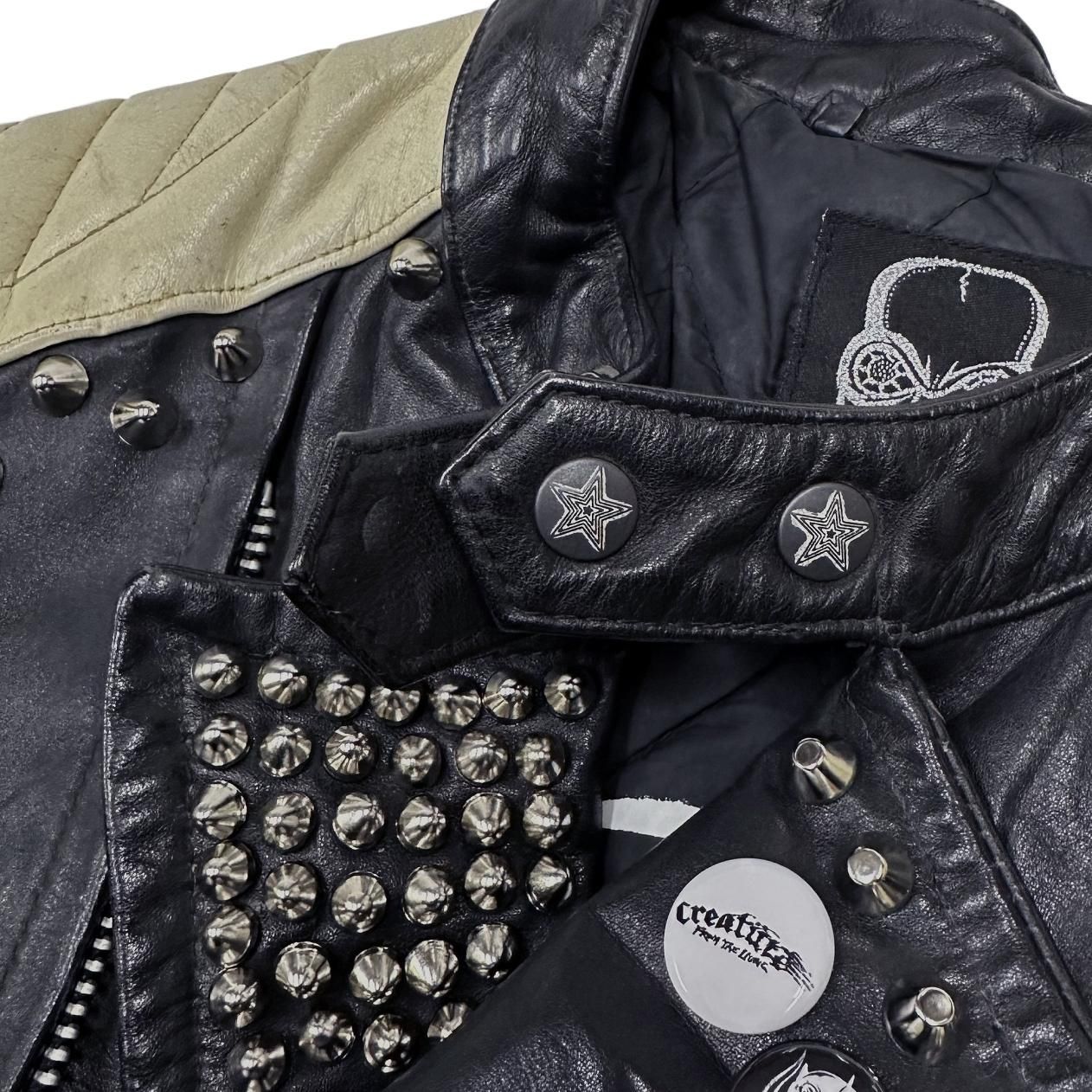 CUSTOM STUDDED JACKET Type-A【M】 - GREED CYBER SHOP CUSTOM STUDDED JACKET Type-A【M】 - GREED CYBER SHOP