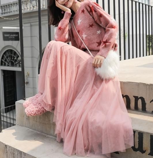 スカート チュールスカート ロングスカート ミモレ丈 春夏新作 スカート チュールスカート ロングスカート ミモレ丈 春夏新作