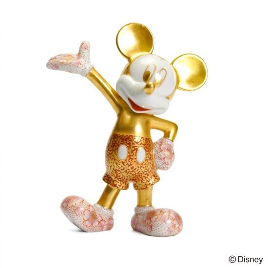 ミッキーマウス/フィギュア 赤絵金襴手[福田良則 作 ミッキーマウス/フィギュア 赤絵金襴手[福田良則 作