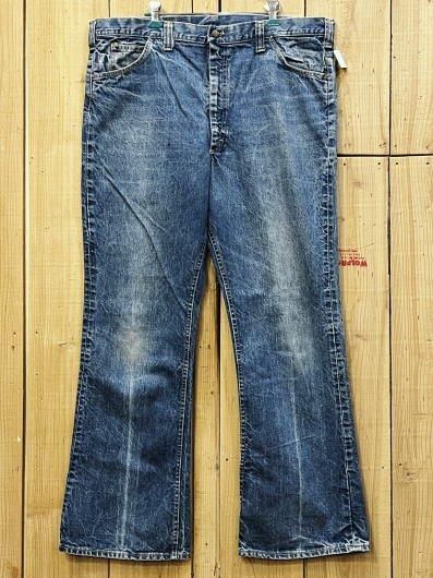 LEE リー 古着 ベルボトム 脇割りモデル 70S 大きいサイズ LEE リー 古着 ベルボトム 脇割りモデル 70S 大きいサイズ
