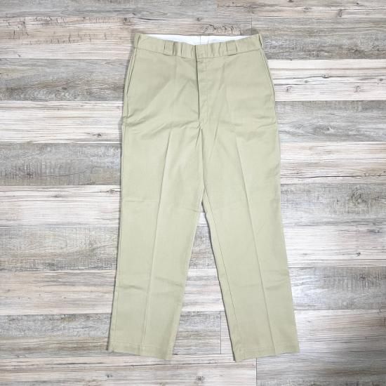 70's Dickies 874 khaki アルミジップ 38x32 (USED) - KITAYA Online Store