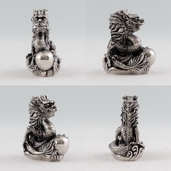 薩摩錫器 龍-SHINWA置物イブシ加工<薩摩錫器工芸館 薩摩錫器 龍-SHINWA置物イブシ加工<薩摩錫器工芸館