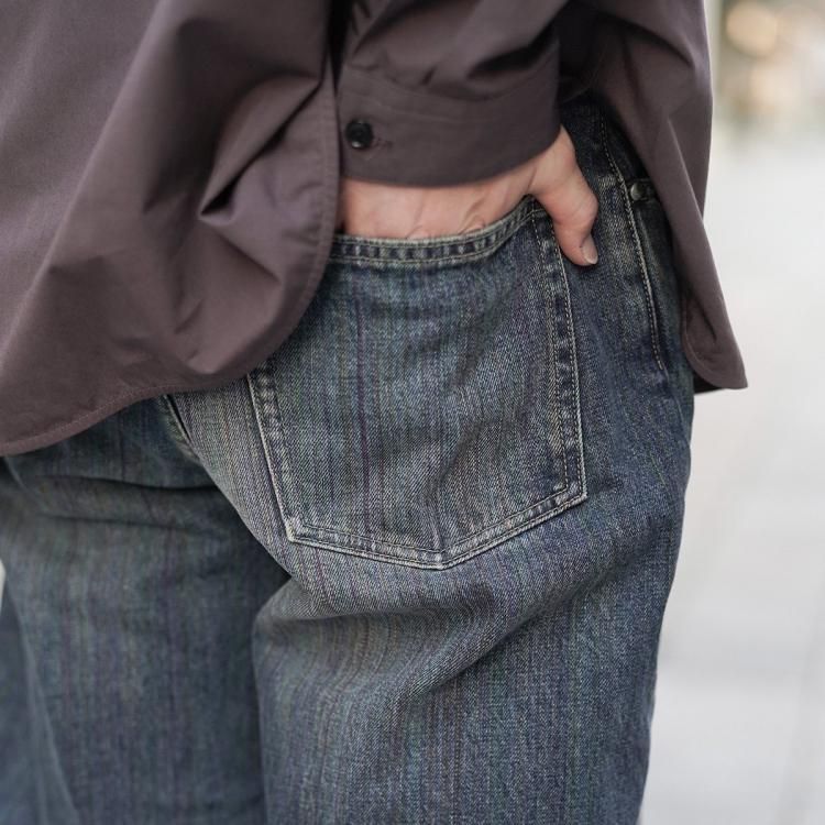 パラトレイト paratrait 24aw レインボーノイズデニムパンツ パラトレイト paratrait 24aw レインボーノイズデニムパンツ