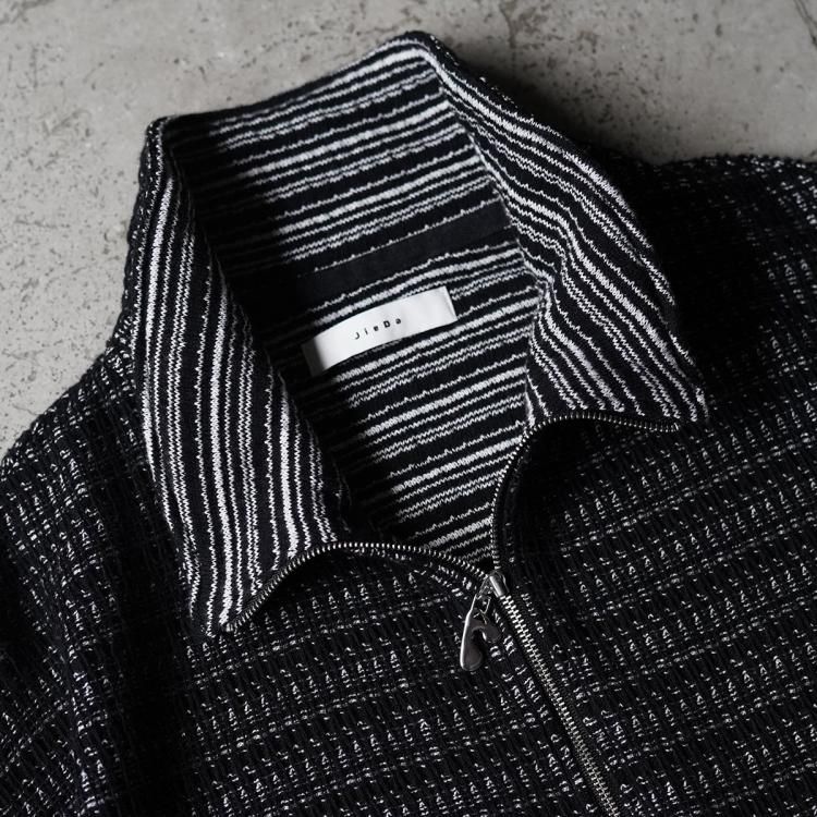 ジエダ JieDa 24AW チェーンステッチニットジップカーディガン ジエダ JieDa 24AW チェーンステッチニットジップカーディガン