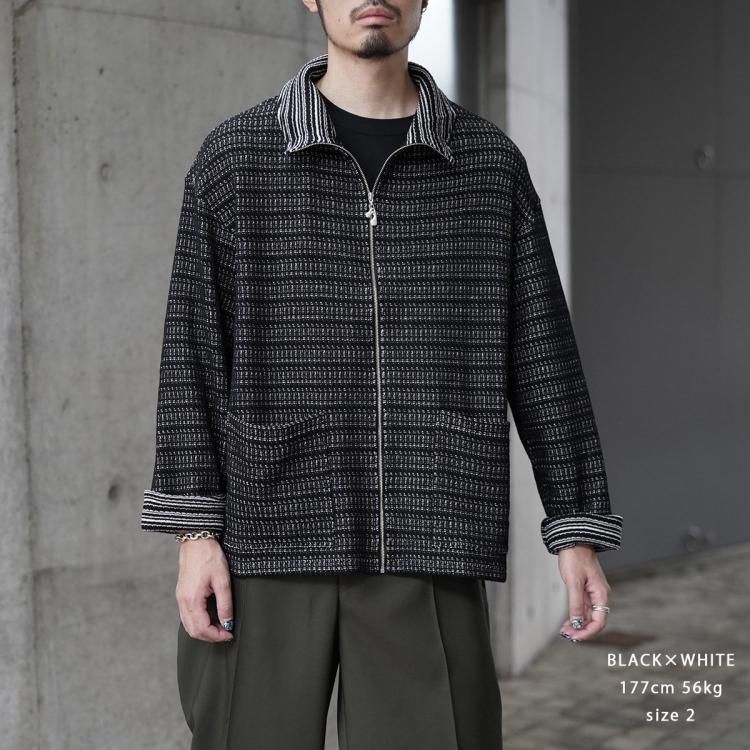 ジエダ JieDa 24AW チェーンステッチニットジップカーディガン ジエダ JieDa 24AW チェーンステッチニットジップカーディガン