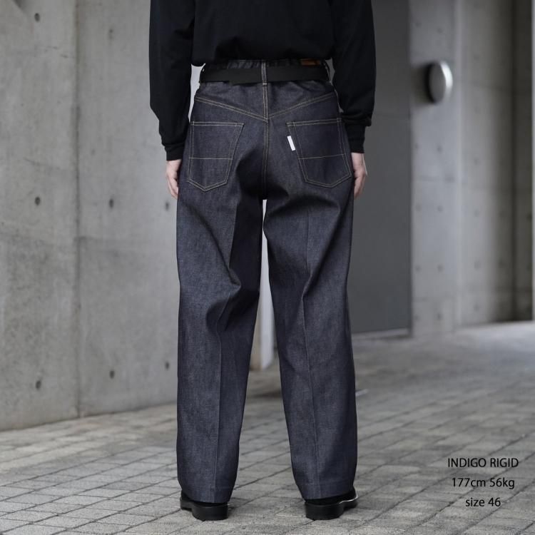 ネオンサイン neonsign ワイドデニムスラックス リジッド Wide ネオンサイン neonsign ワイドデニムスラックス リジッド Wide