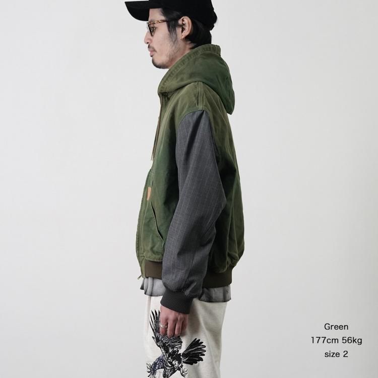 コッキ KHOKI 25ss ヴィンテージエフェクトワークジャケット コッキ KHOKI 25ss ヴィンテージエフェクトワークジャケット