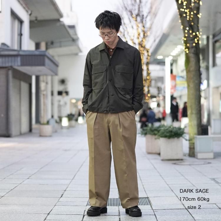 マーカウェア MARKAWARE 25ss テーラードシャツジャケット ギザ マーカウェア MARKAWARE 25ss テーラードシャツジャケット ギザ