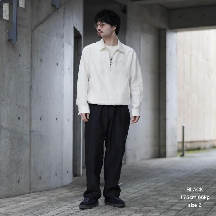 マーカウェア MARKAWARE 25ss ワイドトラックパンツシルクウール マーカウェア MARKAWARE 25ss ワイドトラックパンツシルクウール