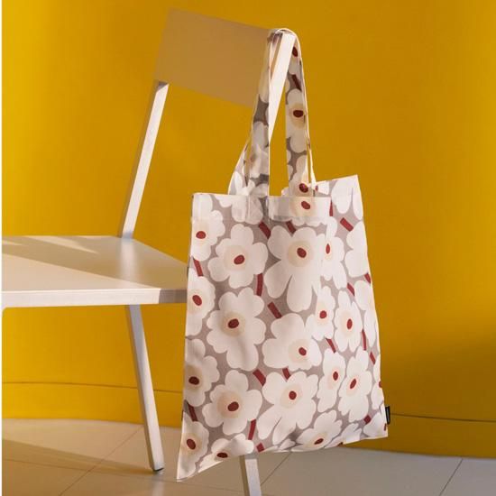 日本限定】Unikko ファブリックバッグ【marimekko】 日本限定】Unikko ファブリックバッグ【marimekko】