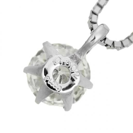 ダイヤモンド ネックレス 一粒 0.5ct 6本爪 Pt900 Hカラー SI2 ダイヤモンド ネックレス 一粒 0.5ct 6本爪 Pt900 Hカラー SI2