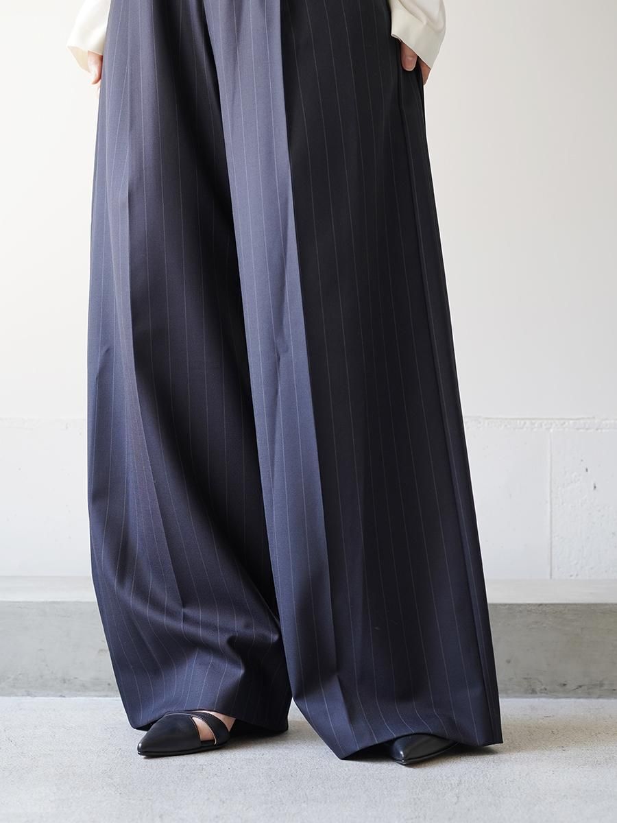 UJOH Chalk Stripe Belted Wide Pants - Altamira UJOH Chalk Stripe Belted Wide Pants - Altamira