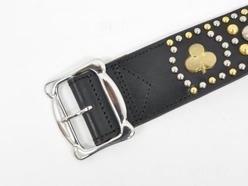 Lewis Leathers/ルイスレザーズ】スタッズベルトBELT CLUB&SPADE Lewis Leathers/ルイスレザーズ】スタッズベルトBELT CLUB&SPADE