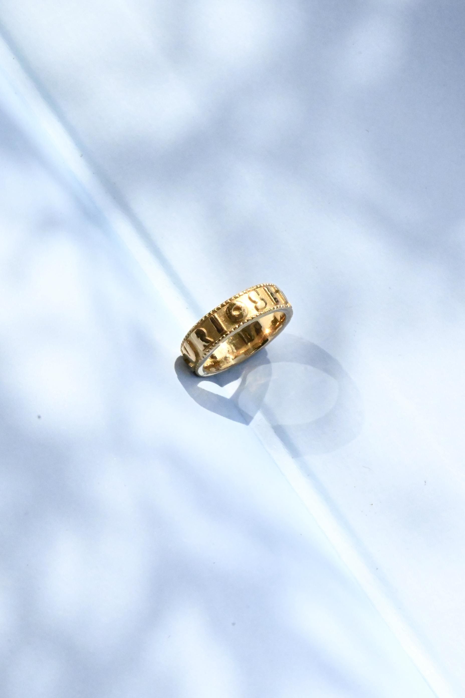 R.ALAGAN / Engraved Ring R.ALAGAN / Engraved Ring