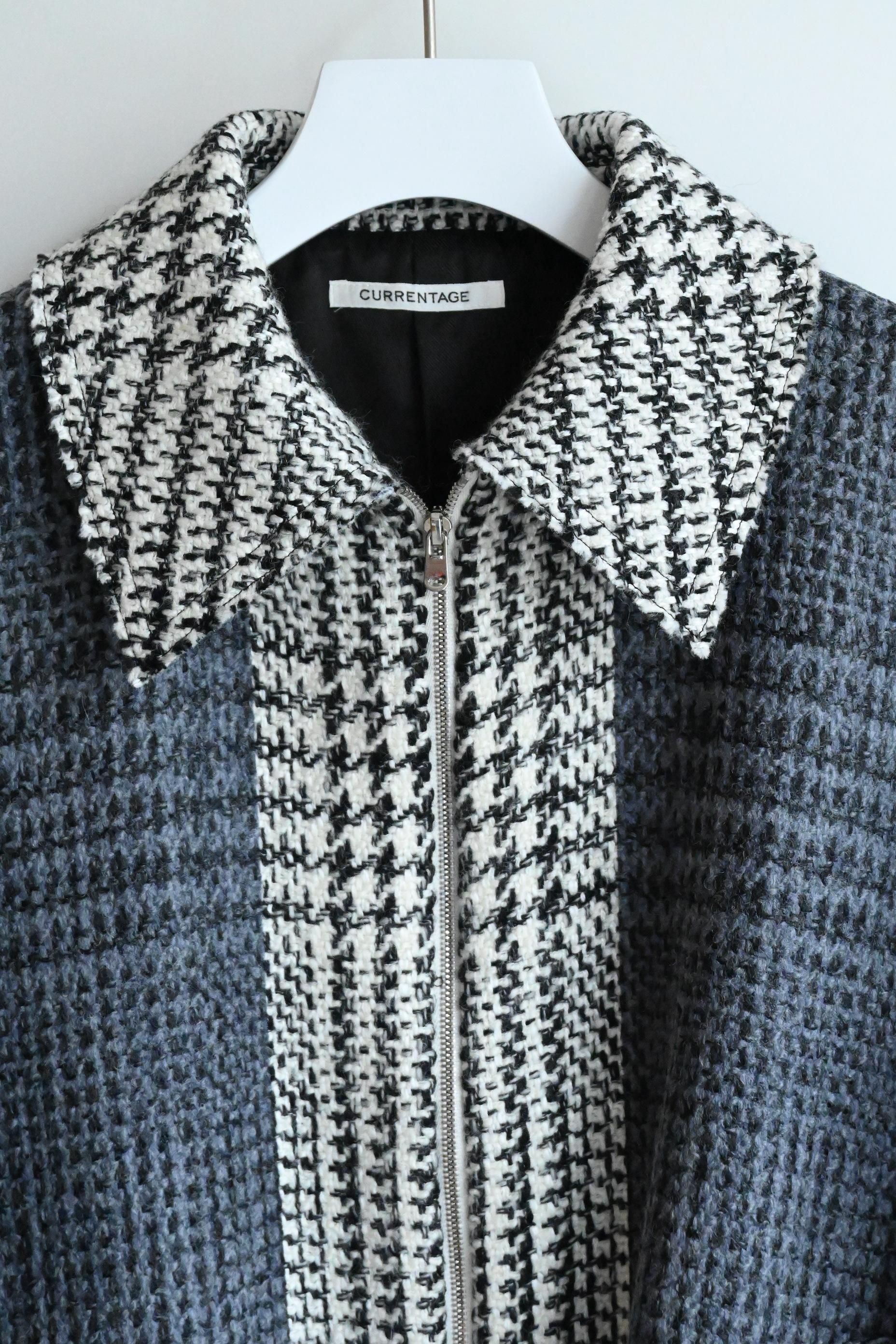 30%OFF】CURRENTAGE / Coated Tweed Harrington Jacket - HEIRLOOM 30%OFF】CURRENTAGE / Coated Tweed Harrington Jacket - HEIRLOOM