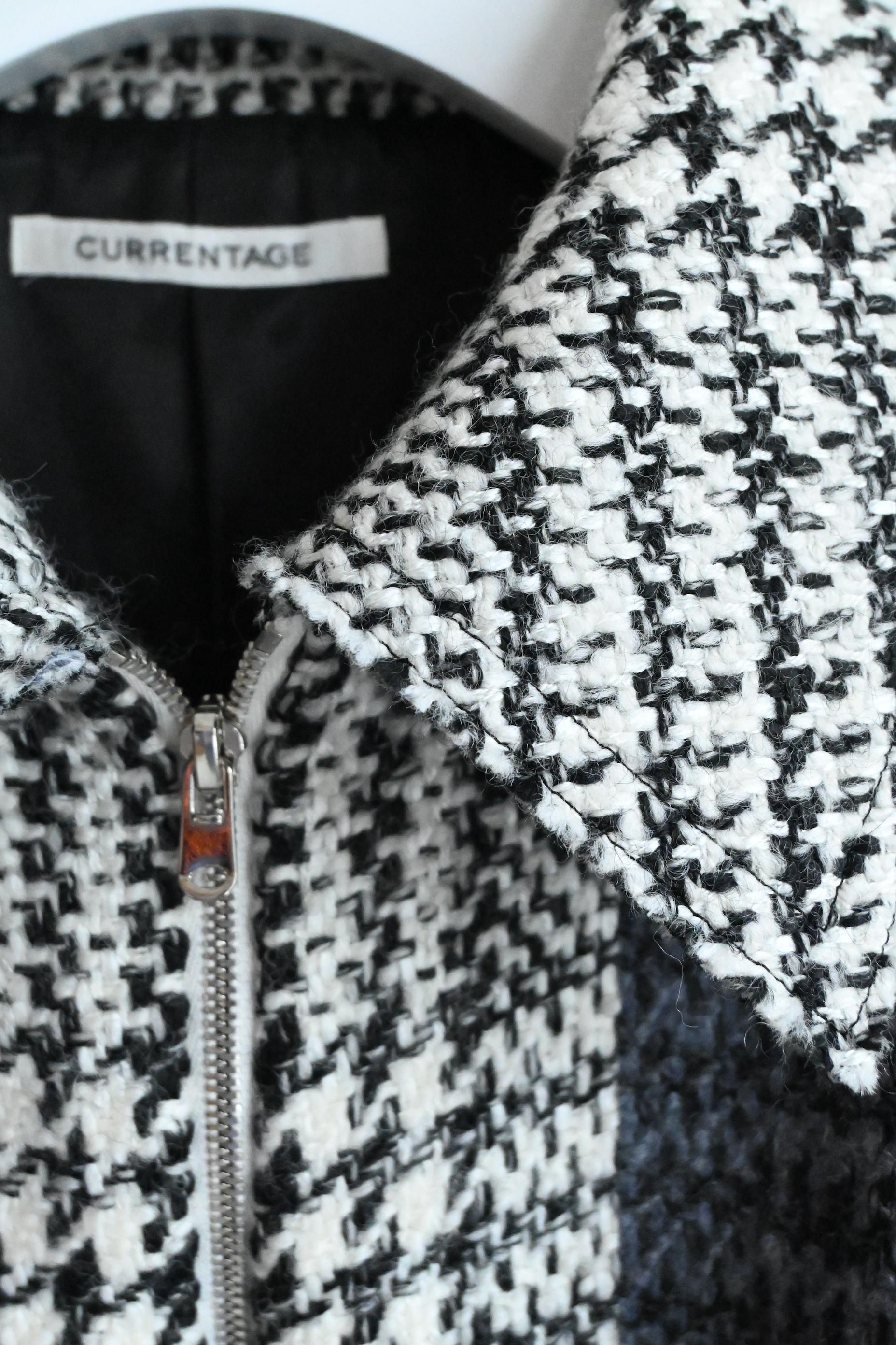 30%OFF】CURRENTAGE / Coated Tweed Harrington Jacket - HEIRLOOM 30%OFF】CURRENTAGE / Coated Tweed Harrington Jacket - HEIRLOOM