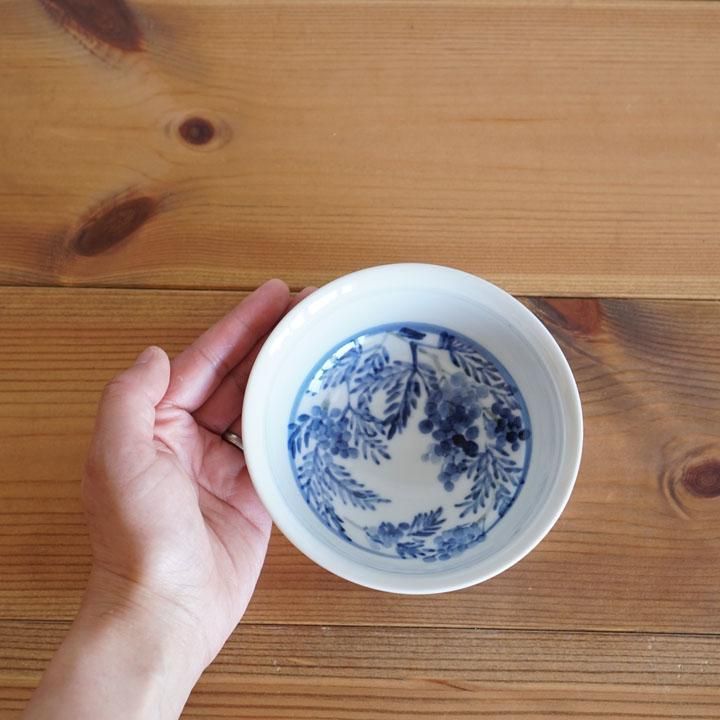 九谷焼 九谷青窯 鈴喜すう ミモザ 4寸鉢 - 作家ものの器と生活 九谷焼 九谷青窯 鈴喜すう ミモザ 4寸鉢 - 作家ものの器と生活