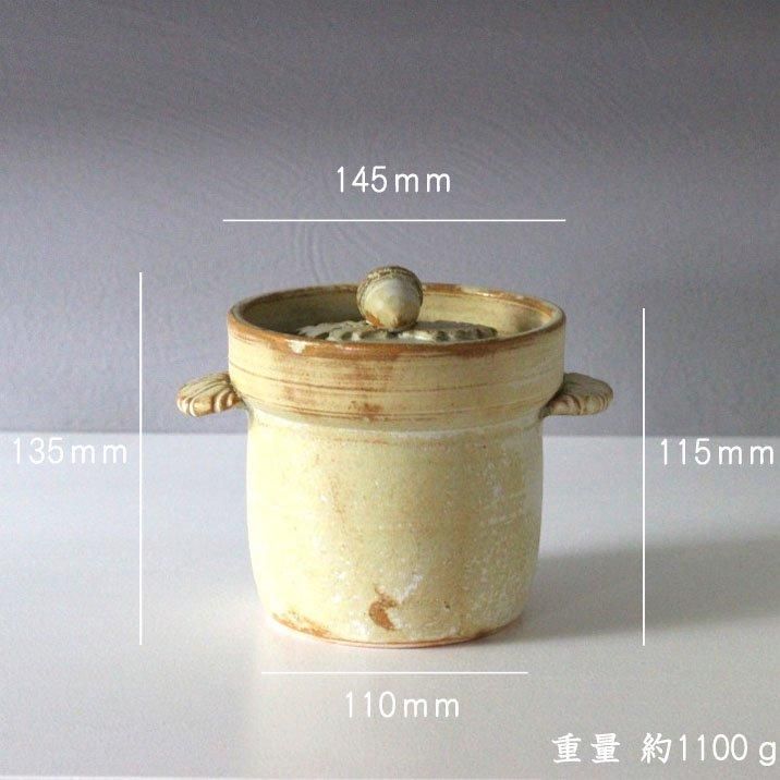 石渡磨美 どんぐり炊飯土鍋 1合 白 - 作家ものの器と生活雑貨 on 石渡磨美 どんぐり炊飯土鍋 1合 白 - 作家ものの器と生活雑貨 on