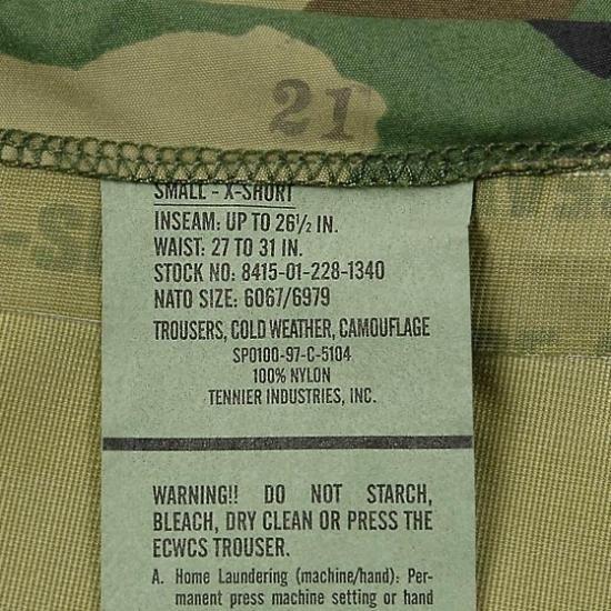 スモール特価】アメリカ軍 ウッドランドカモ GORE-TEX ECWCS スモール特価】アメリカ軍 ウッドランドカモ GORE-TEX ECWCS