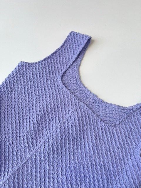 Shirring Jersey Jacquard Sleeveless Top/Mame KUrogouchi(マメ Shirring Jersey Jacquard Sleeveless Top/Mame KUrogouchi(マメ