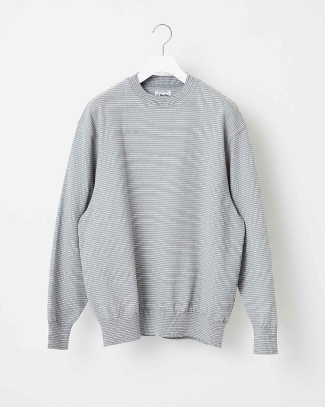 WAVE COTTON KNIT PULLOVER〈BORDER〉 - Yonetomi STORE ONLINE WAVE COTTON KNIT PULLOVER〈BORDER〉 - Yonetomi STORE ONLINE
